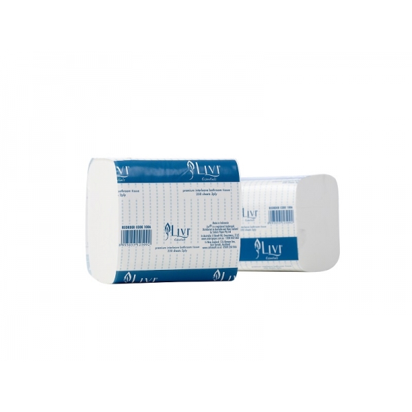LIVI 1006 Interleave Premium Toilet Paper 2ply 200s - Ctn 36 - STW ...