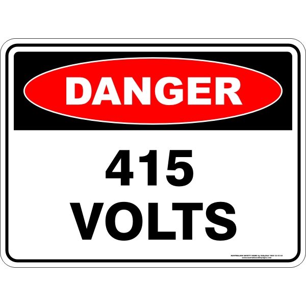 Danger 415 Volts - STW Industrial & Safety