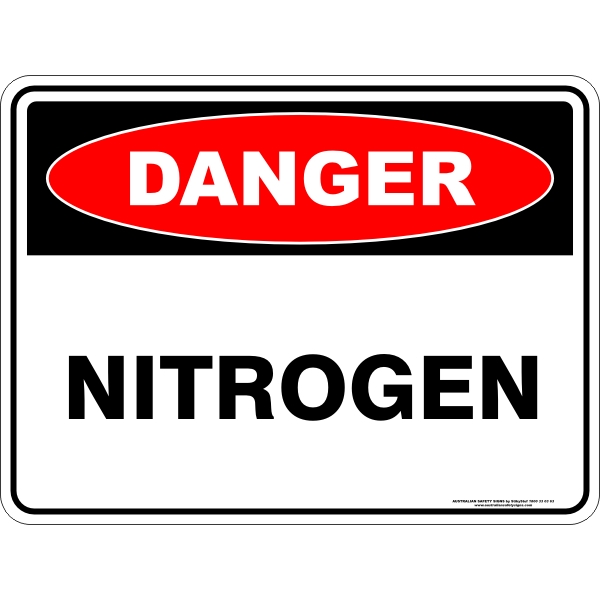 Danger Nitrogen - STW Industrial & Safety