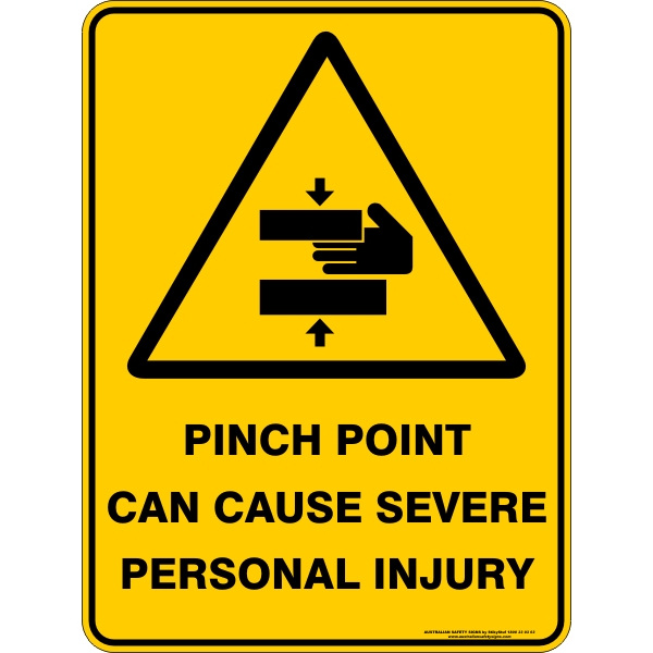 Warning Pinch Point - STW Industrial & Safety
