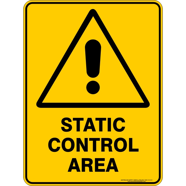 Warning Static Control Area Stw Industrial And Safety