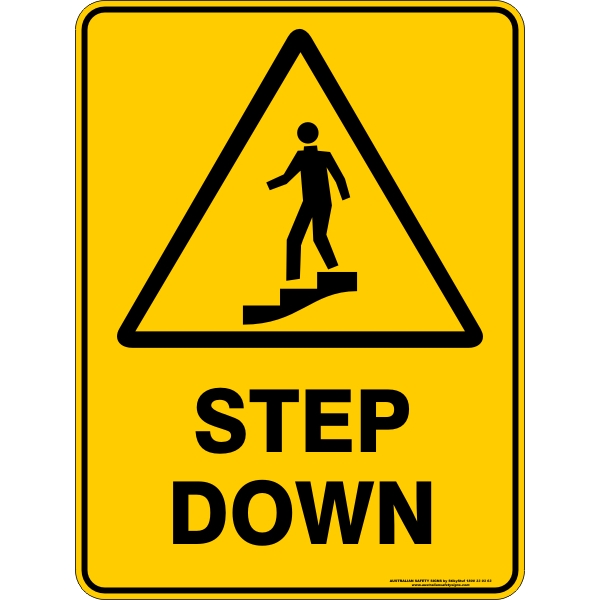 Warning Step Down - STW Industrial & Safety