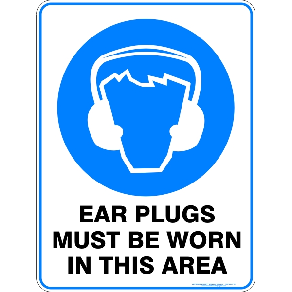 Mandatory Ear Plugs Must Be Worn In This Area - STW Industrial & Safety