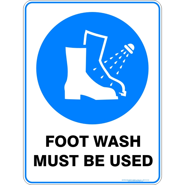Mandatory Foot Wash Must Be Used - STW Industrial & Safety