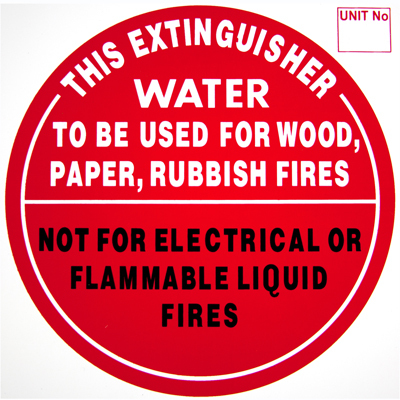 Sign - Water Fire Extinguisher - STW Industrial & Safety