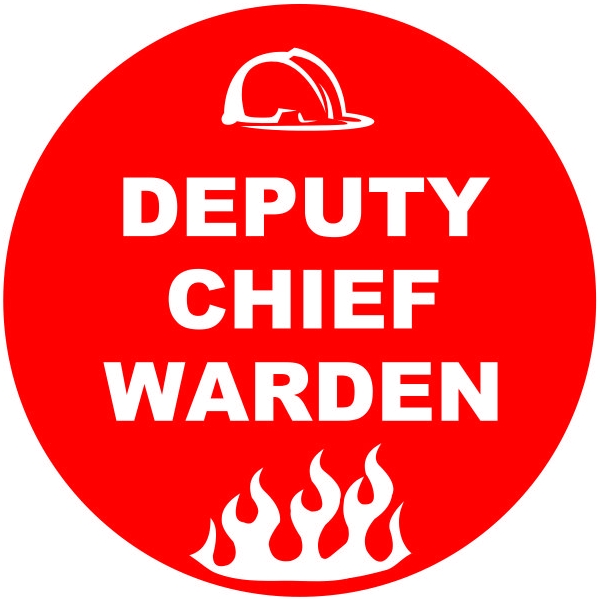 Warden - Deputy Chief Warden Pkt 10 Stickers - STW Industrial & Safety