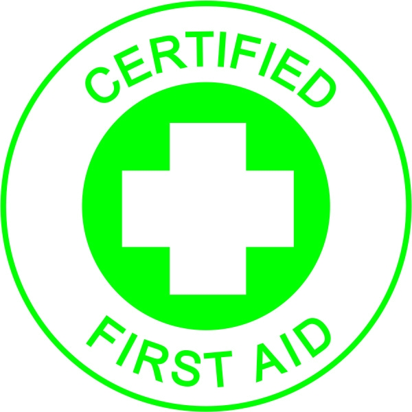 Safety - First Aid Certified Pkt 10 Stickers - STW Industrial & Safety