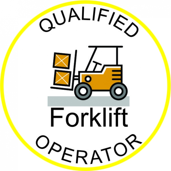 Forklift Operator Qualified Pkt 10 Stickers - STW Industrial & Safety