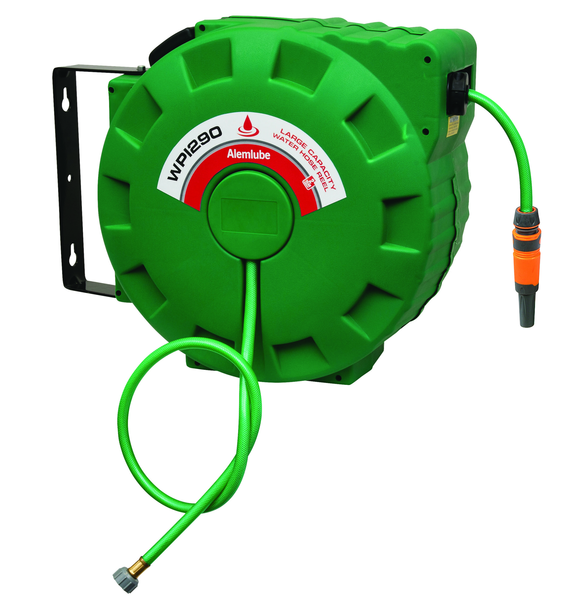 ALEMLUBE WP1290 WATER HOSE REEL LARGE CAPACITY 30m x 12mm - STW ...