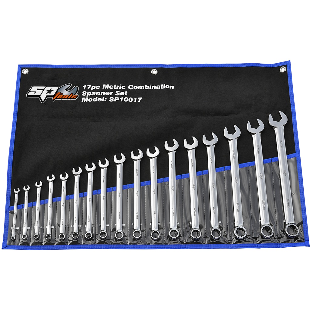 SP TOOLS Combination Roe Spanner Set 17pc - STW Industrial & Safety