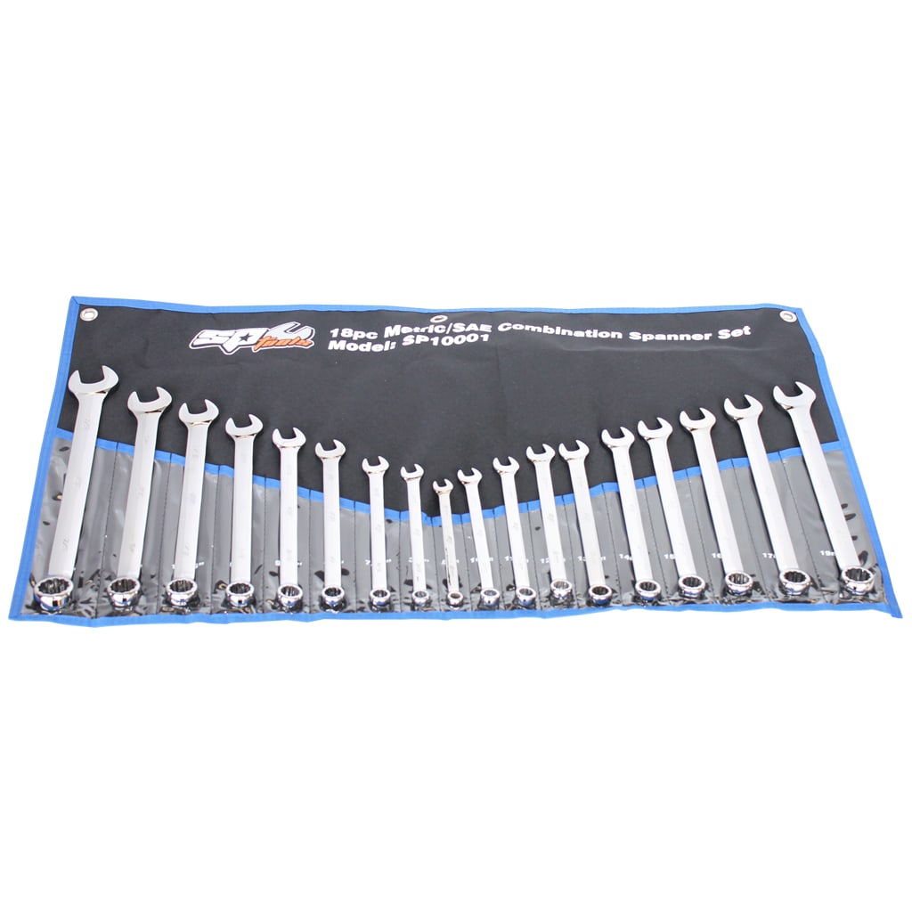 SP TOOLS Combination Roe Spanner Set 18pc - STW Industrial & Safety