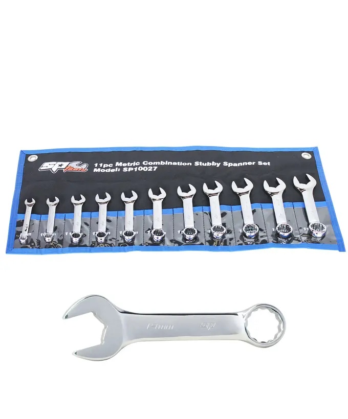 SP TOOLS Combination ROE Quad Drive Spanner Set - Stubby - 15° Offset ...