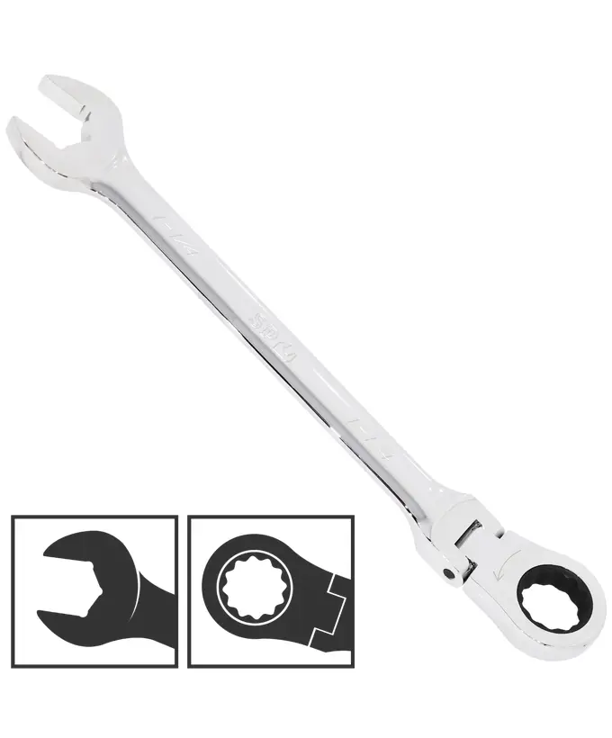 SP TOOLS Flex Head Gear Drive ROE Quad Drive Spanners - SAE ...