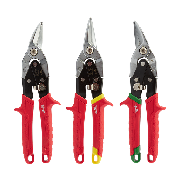 MILWAUKEE 3 Pc Aviation Snip Set - STW Industrial & Safety
