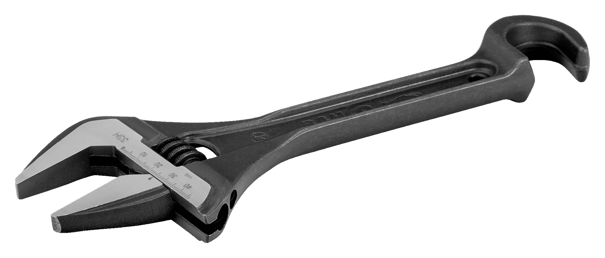 BAHCO Wide Jaw Adjustable Wrenches with Hook and Phosphate Finish - STW ...