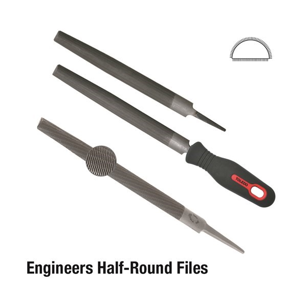 TOLEDO Engineers Half Round Files - STW Industrial & Safety