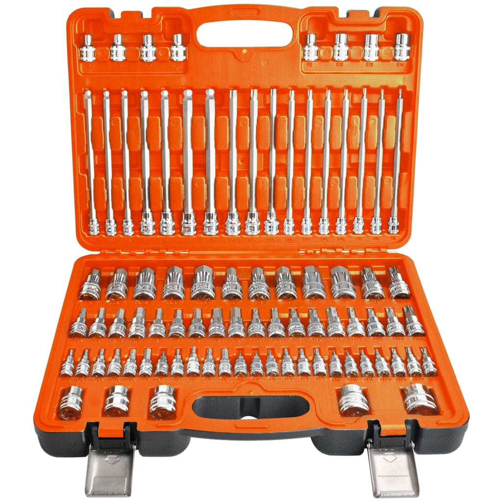 SP TOOLS 1/4"Dr, 3/8"Dr & 1/2"Dr Socket Bit Set - Hex & Torx - Metric ...