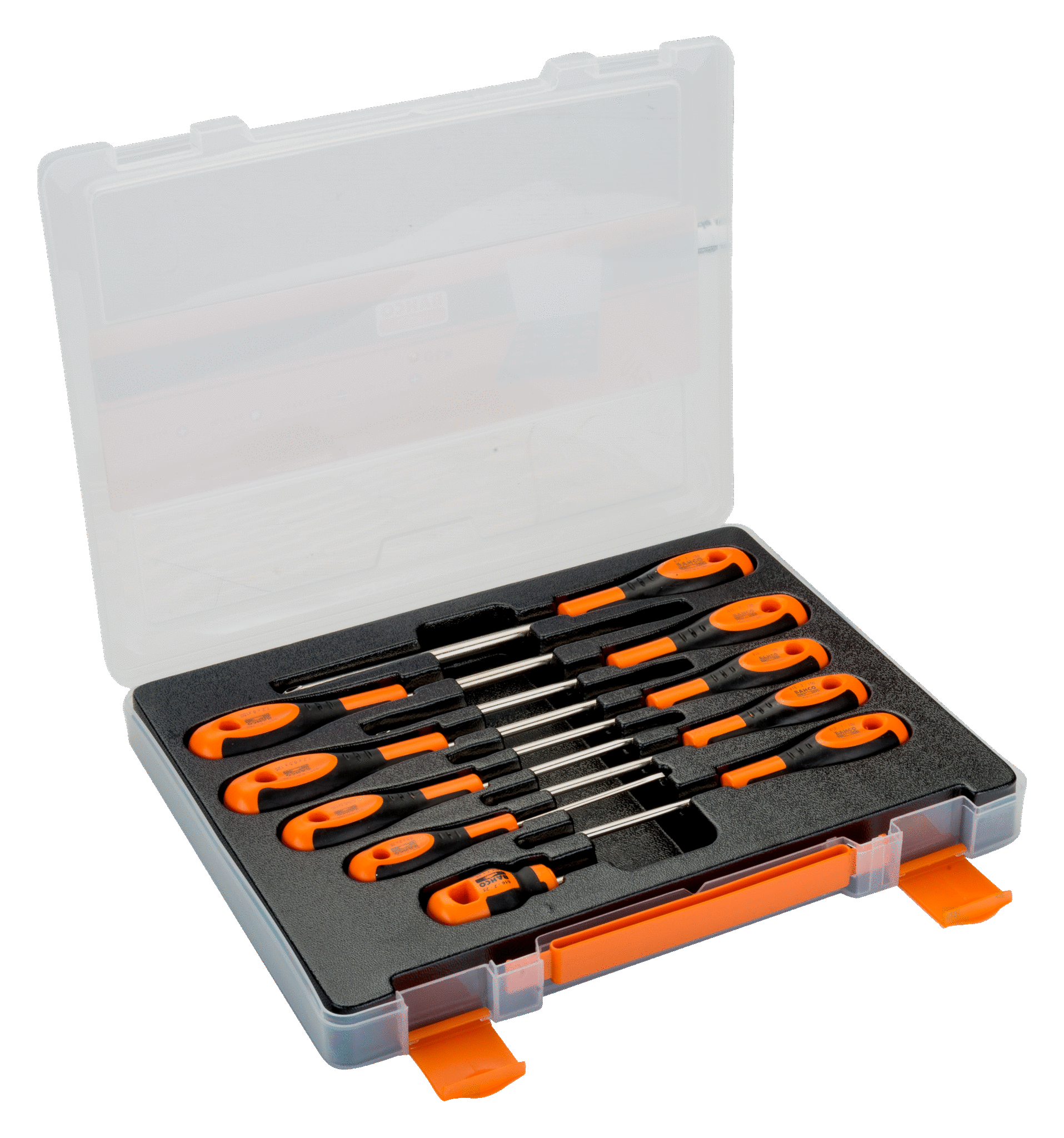 BAHCO Slotted/Phillips/Robertson Screwdriver Set with Rubber Grip - 10 ...