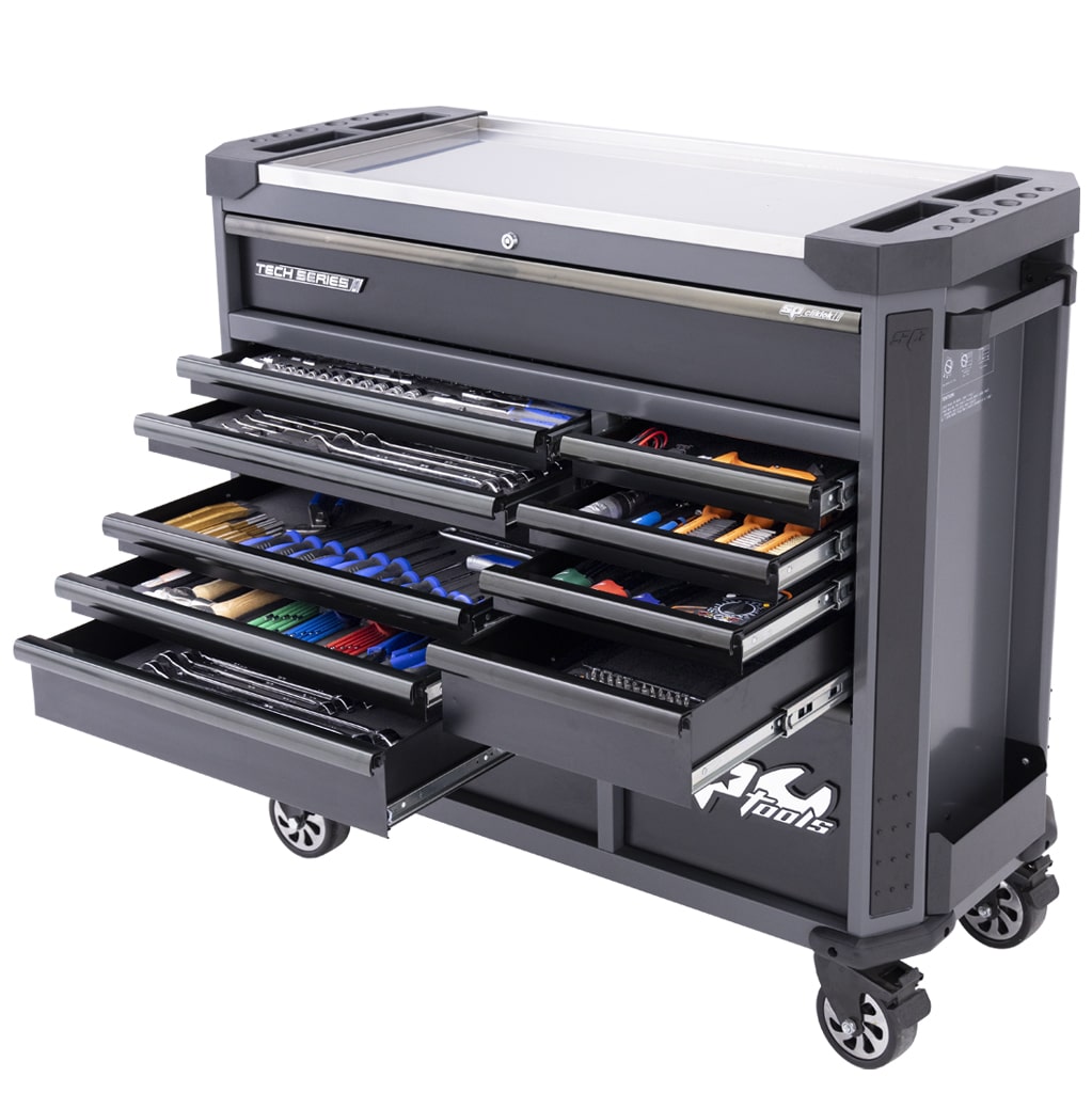 SP TOOLS Tech Series Roller Cabinet Tool Kit 369pc Metric & SAE - STW ...