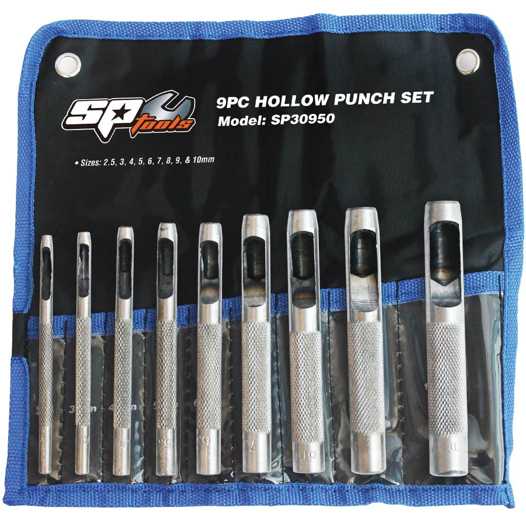 SP TOOLS Hollow Punch Set 9pc - STW Industrial & Safety