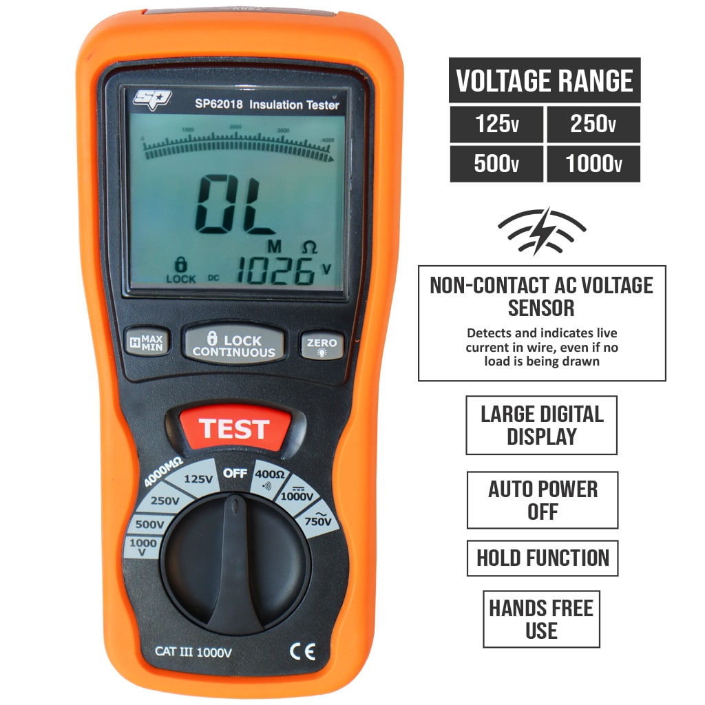SP TOOLS Digital Insulation Tester - STW Industrial & Safety
