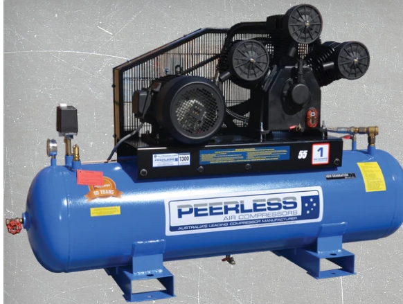 PEERLESS PRODUCTS P55 High Flow Three Phase Air Compressor: Belt Drive ...