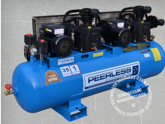 PEERLESS PRODUCTS PT35 Single Phase Air Compressor: Belt Drive, 15Amp ...