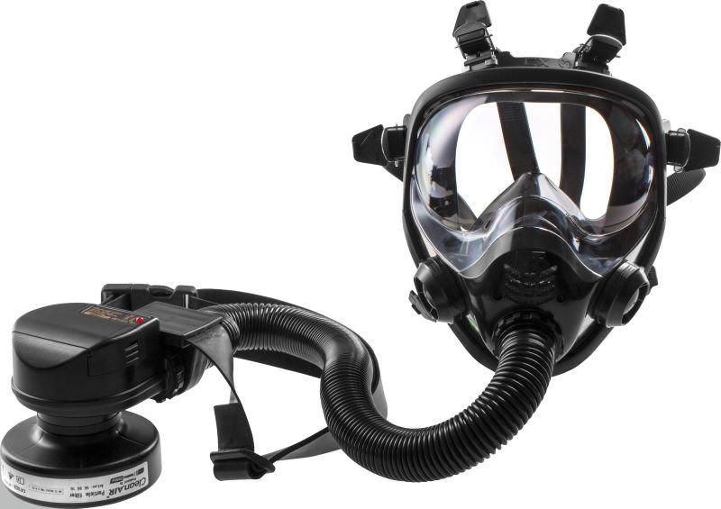 MAXISAFE CleanAir PAPR with Full Face Mask, Filter, Hose, Belt Kit ...