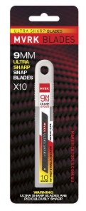 MVRK ULTRA SHARP 9mm Snap Blades 10 Pack - STW Industrial & Safety