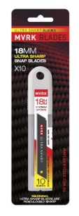 MVRK ULTRA SHARP 18mm Snap Blades 10 Pack - STW Industrial & Safety