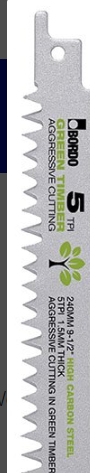 BORDO Arborist Green Wood Blades - STW Industrial & Safety