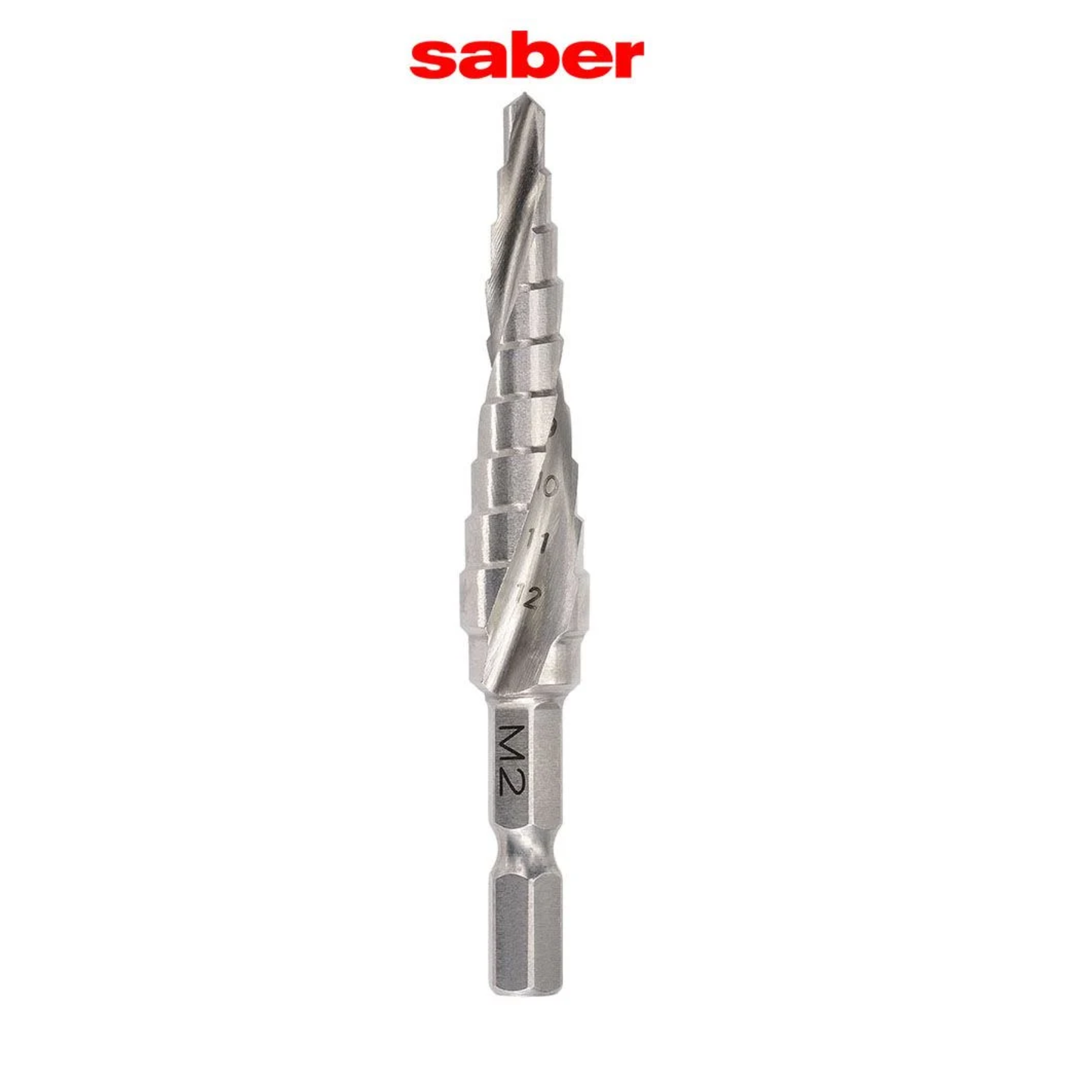 SABER Step Drills HSS Spiral Flute Hex Shank - STW Industrial & Safety
