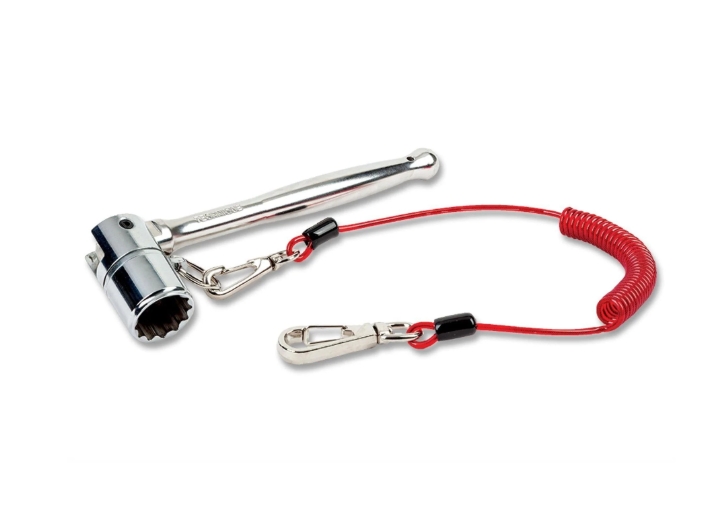 GRIPPS Stainless Steel Scaffold Key 1/2 (24mm) with Coil Tether Single ...