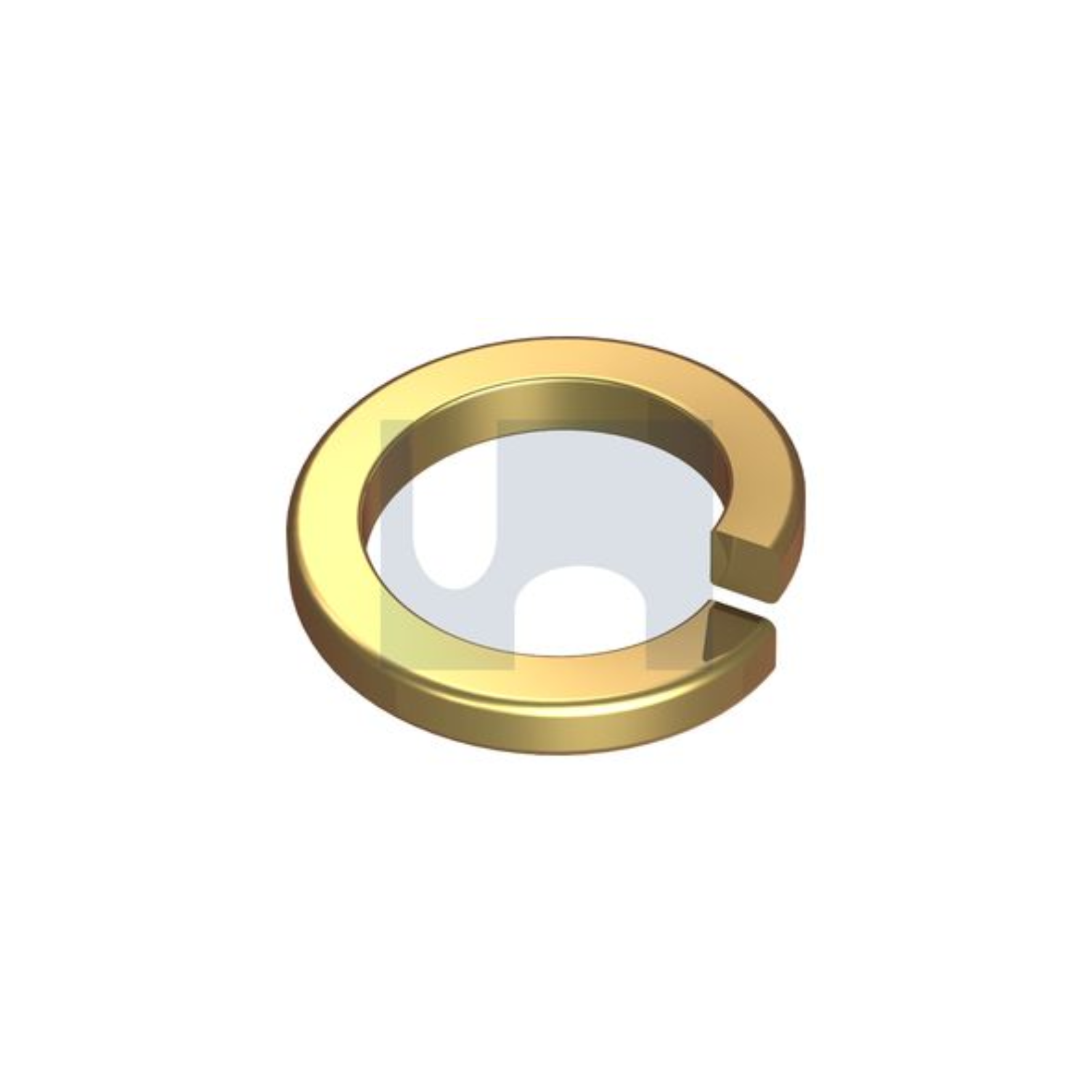 HOBSON Square Section Spring Washer Zinc Yellow Passivate Spring Steel ...