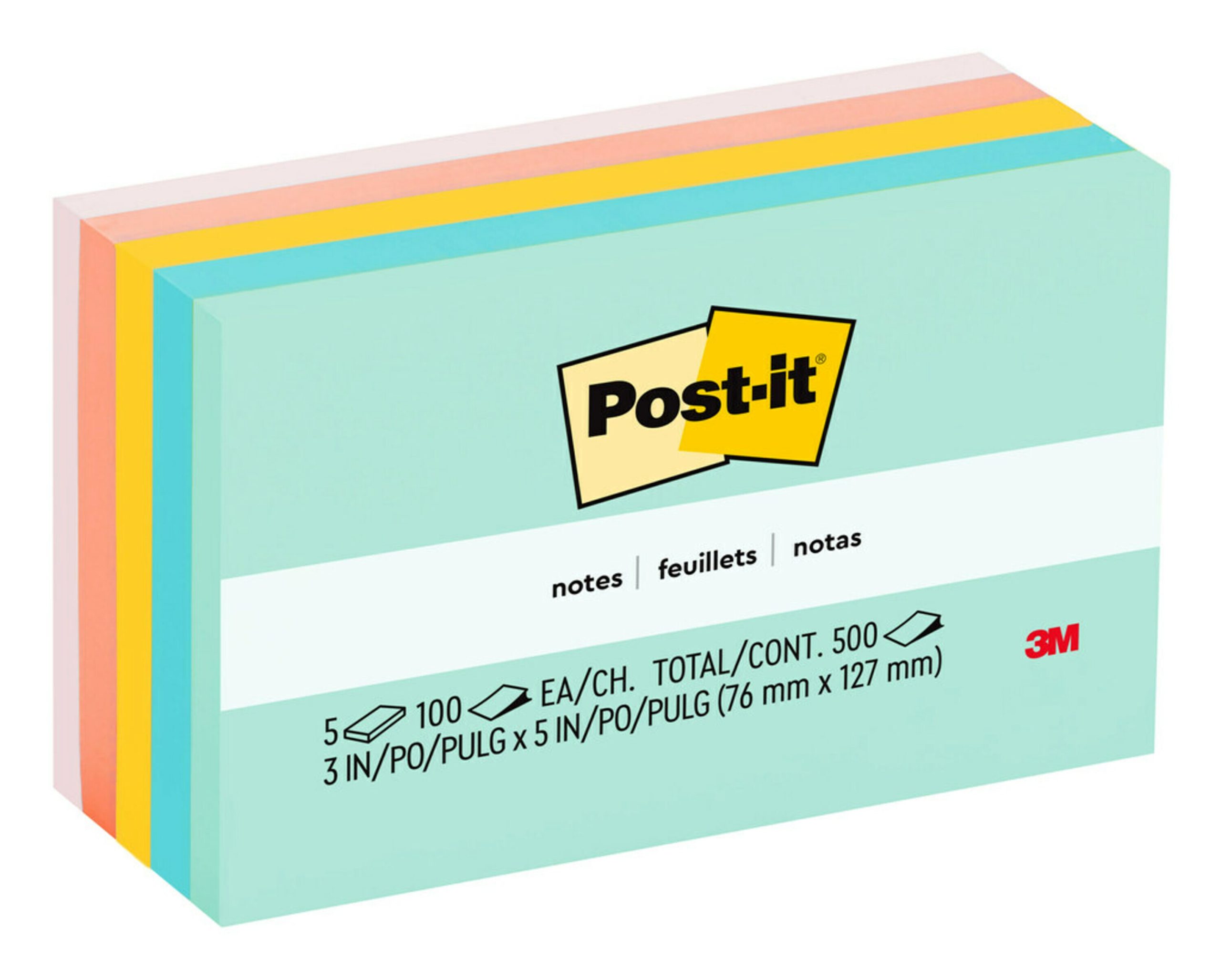Post-It Notes 73x123mm Assorted - STW Industrial & Safety