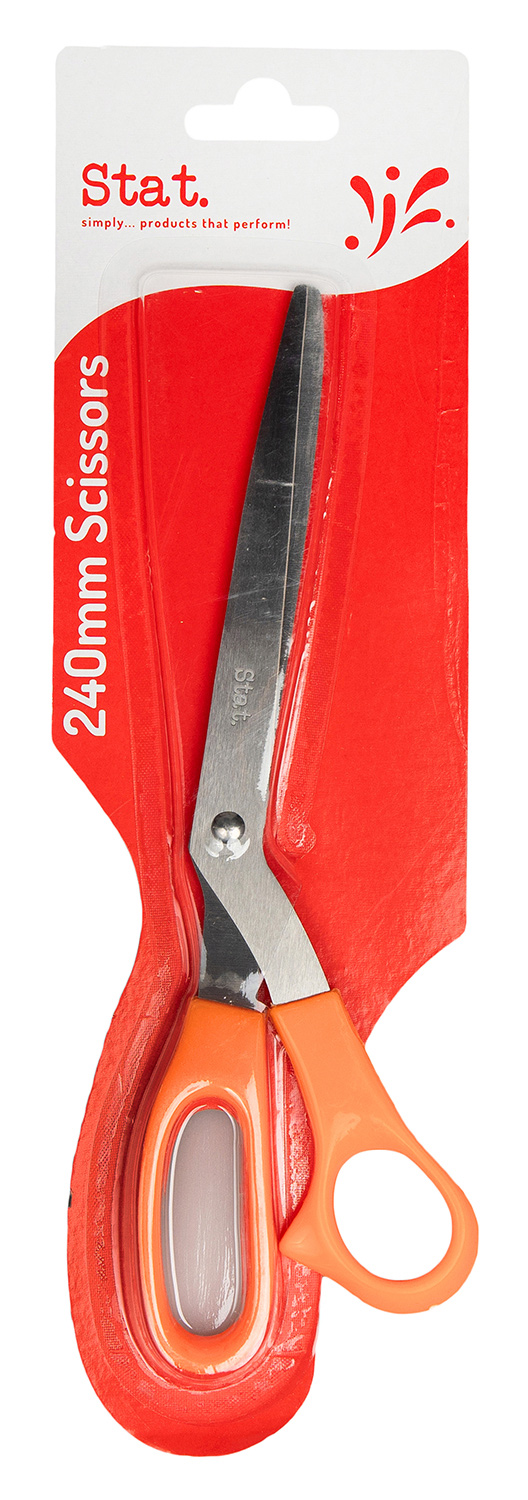 STAT Orange Grip Scissors - STW Industrial & Safety