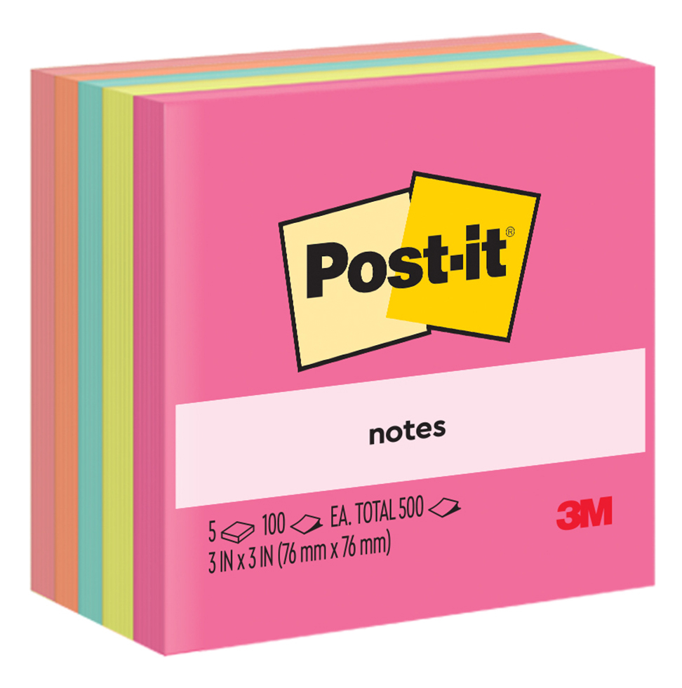 Post-It Notes 76x76mm Assorted - STW Industrial & Safety