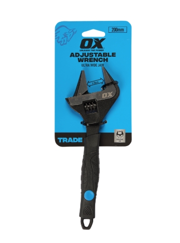 OX Trade Ultra Wide Jaw Adjustable Wrench – 8-Inch - STW Industrial ...