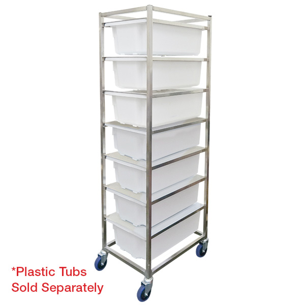 RICHMOND 7 Bin Stainless Steel Mobile Ingredient Rack - STW Industrial ...
