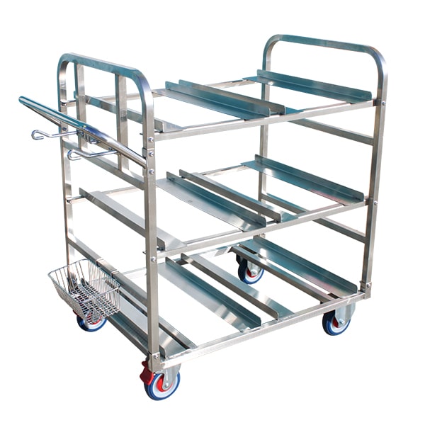 RICHMOND Stainless Steel 6 Bin Order Picker Trolley - STW Industrial ...
