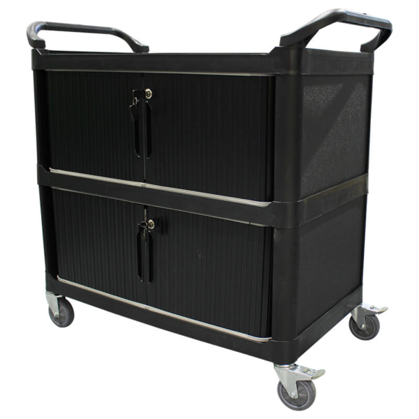 RICHMOND 3 Tier 895x505mm Service Trolley with Sliding Doors - STW ...