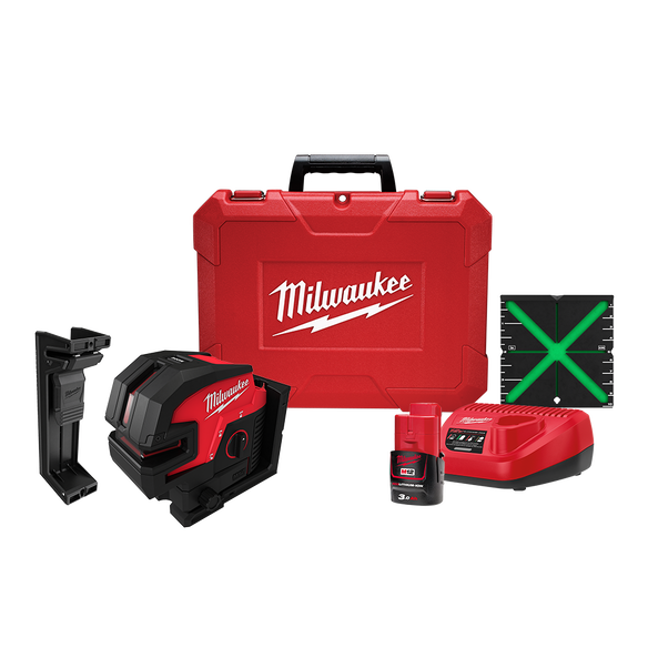 MILWAUKEE M12™ Cross + 4 Points Laser Kit - STW Industrial & Safety