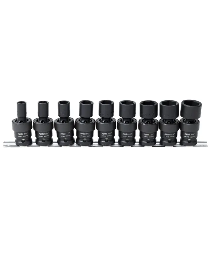 SP TOOLS 1/2"Dr Impact Socket Rail Set - Swivel - SAE Only - 6pt - 9pc ...