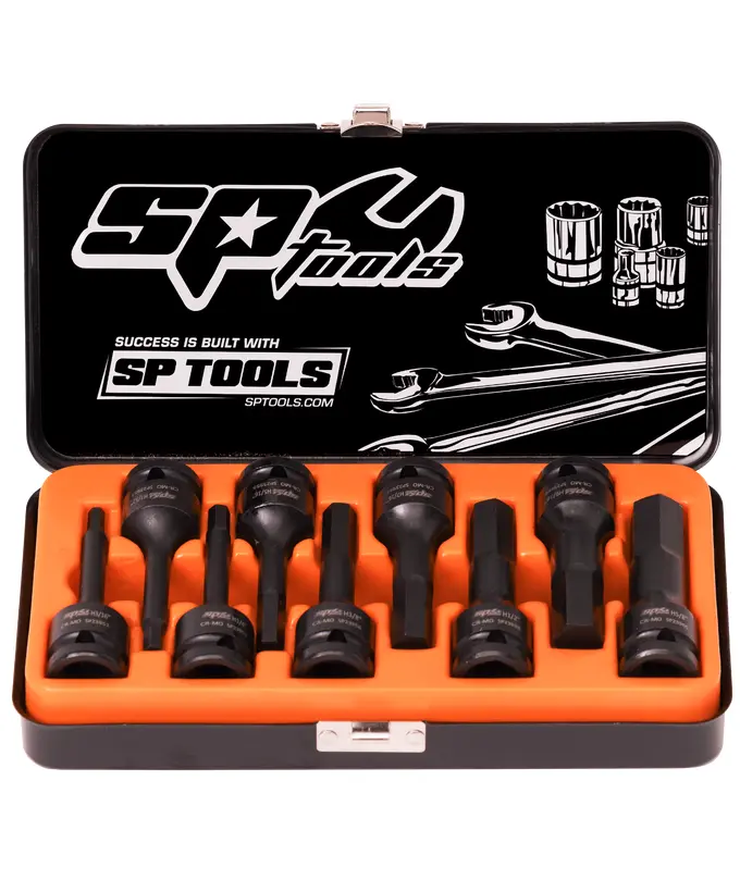 SP TOOLS 1/2"Dr Impact Socket Set - Inhex - SAE Only - 6pt - 9pc - STW ...