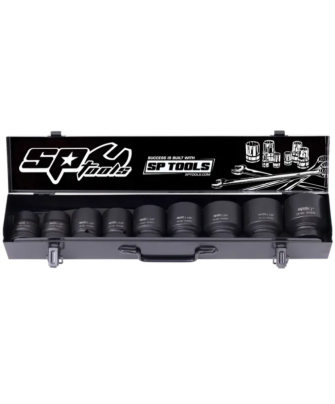 SP TOOLS 1"Dr Impact Socket Set - SAE Only - 6pt - 9pc - STW Industrial ...