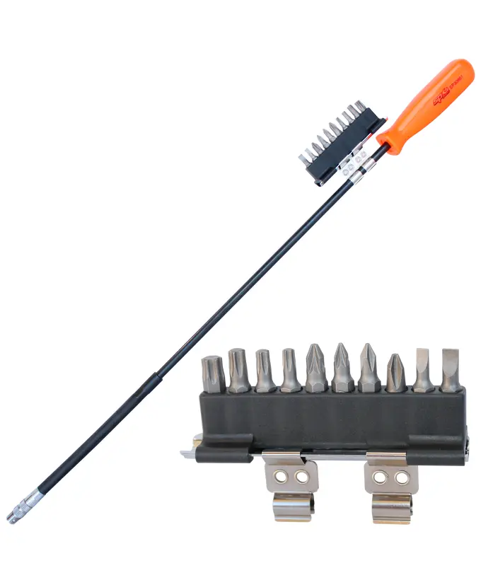 SP TOOLS 1/4" Hex Half Flexible Hose Clip Nut Driver - Bit Set - 11pc ...