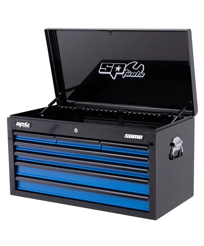 SP TOOLS Sumo Series Tool Box - 7 Drawer - Black/Blue Drawers - STW ...