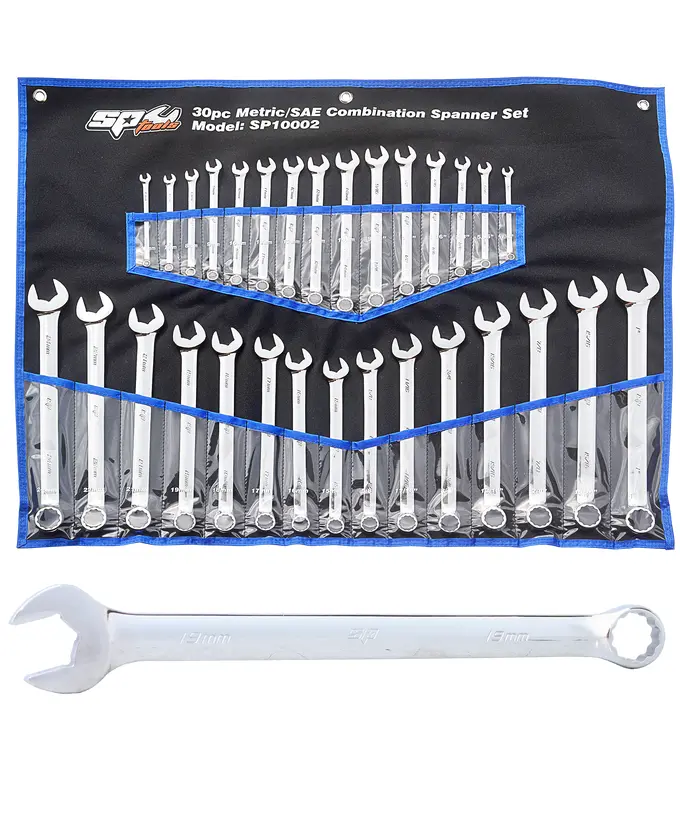 SP TOOLS Combination ROE Quad Drive Spanner Set - 15° Offset - Metric ...