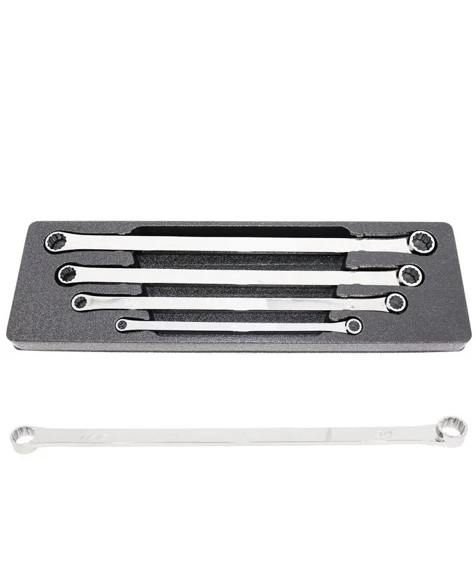 SP TOOLS Double Box Ring Spanner Set - 0° Offset - Extra Long - SAE ...