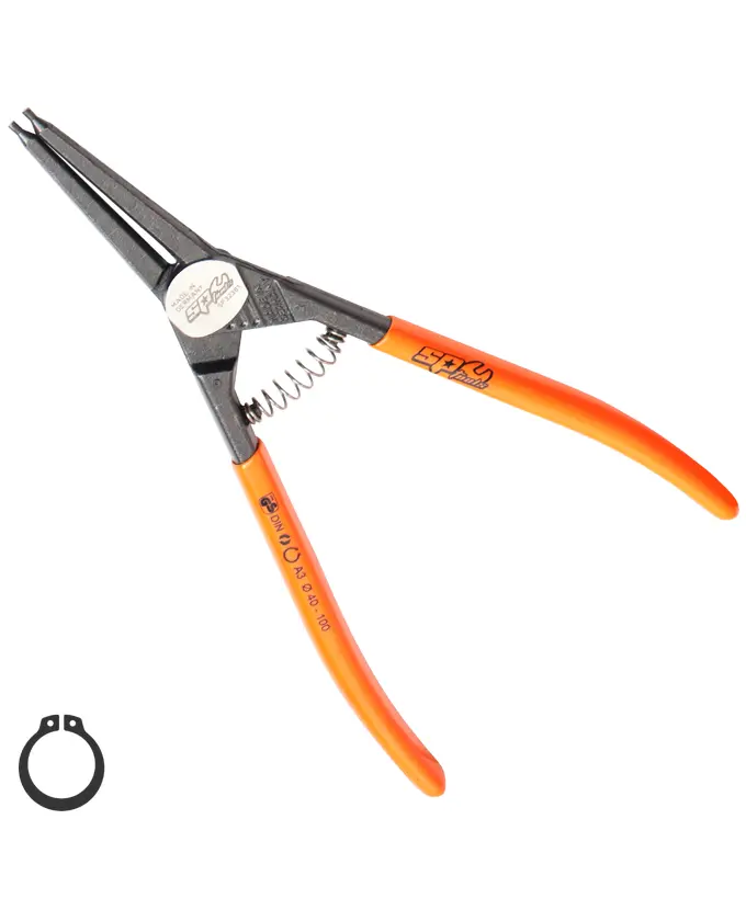 SP TOOLS Circlip Pliers - Straight External - Individual, Size: 220mm ...